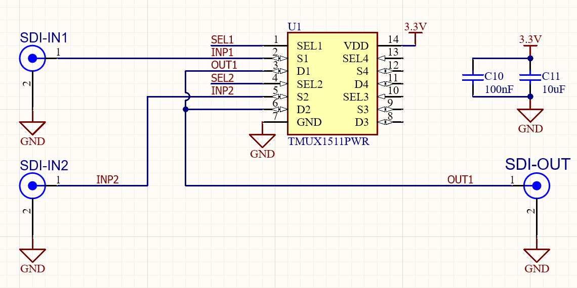 Tmux1511 Sdi Mux 21 Switches And Multiplexers Forum Switches And Multiplexers Ti E2e Support
