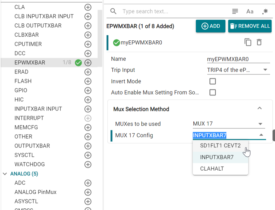 TMS320F280039C: EPWM X-BAR Mux - C2000 microcontrollers forum - C2000™︎ microcontrollers - TI ...