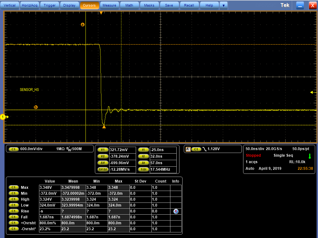 Txs0108e Question About Txs0108epwr Output Undershoot Logic Forum Logic Ti E2e Support Forums