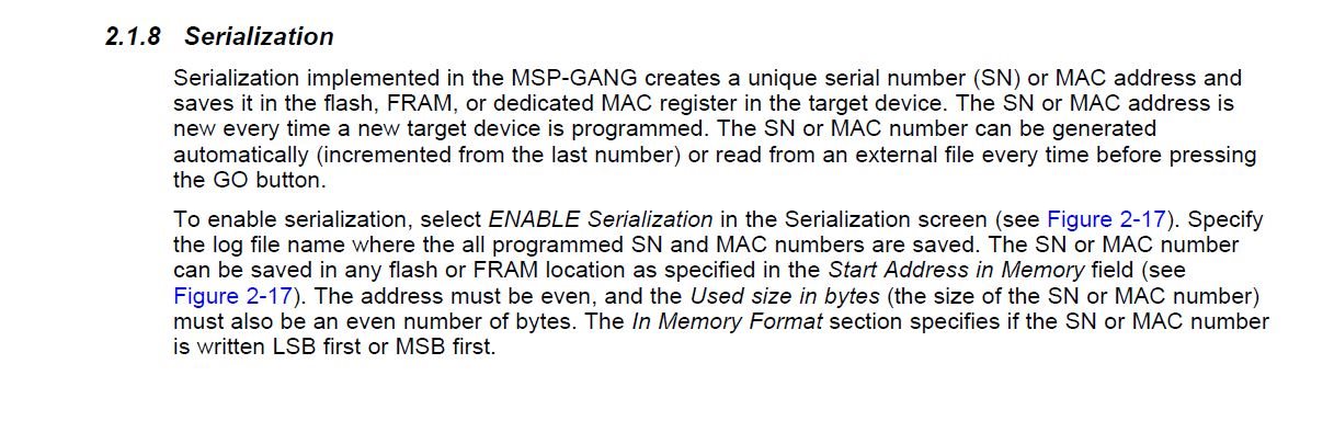 MSP430FR2311: MSP430FR2311IRGY programming in mass production - MSP low ...