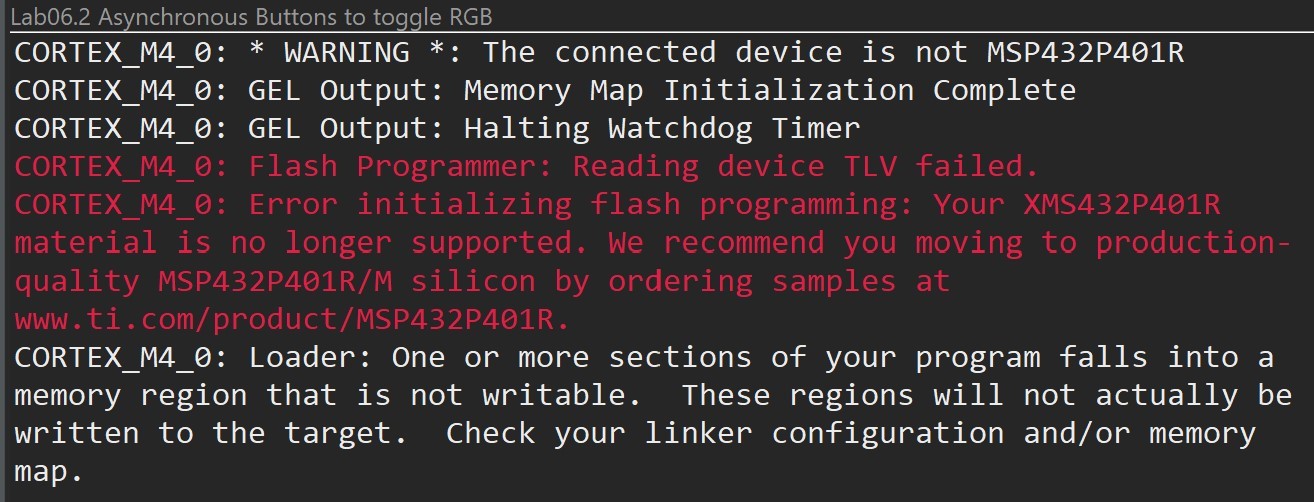 CCS MSP432P401R MSP432P401R Rev D Bricked Tried Factory Reset Script But Still Bricked CCS MSP432P401R MSP432P401R Rev D Bricked Tried Factory Reset Script But Still Bricked