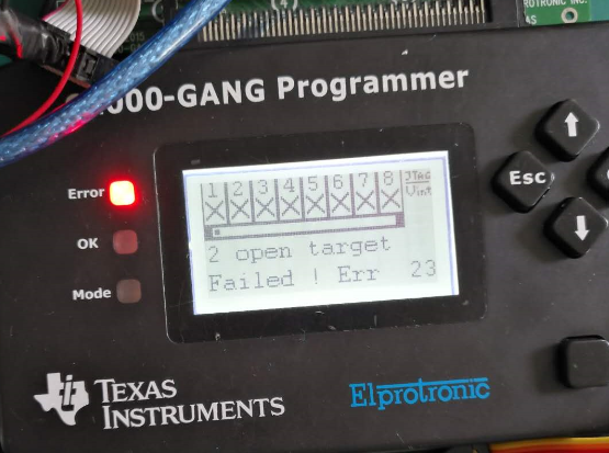 TMS320F28034: C2000 GANG Programmer issue - C2000 microcontrollers forum - C2000™︎ ...