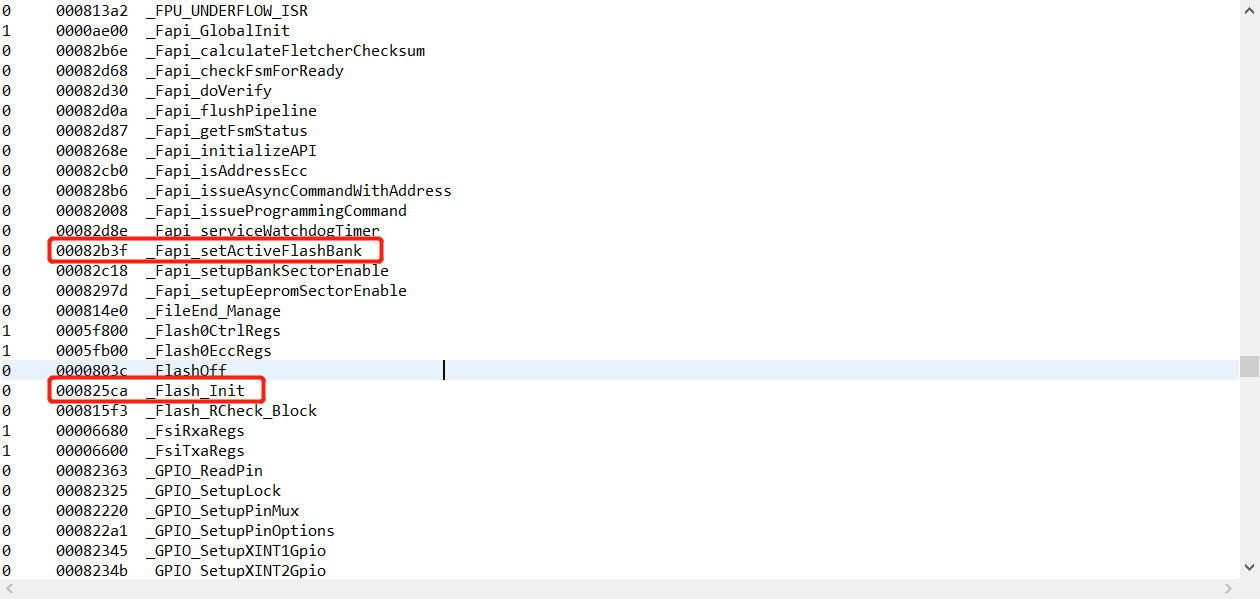 CCS/TMS320F280049: Breakdown to execute Flash_Init() after select optimization level to "0 ...