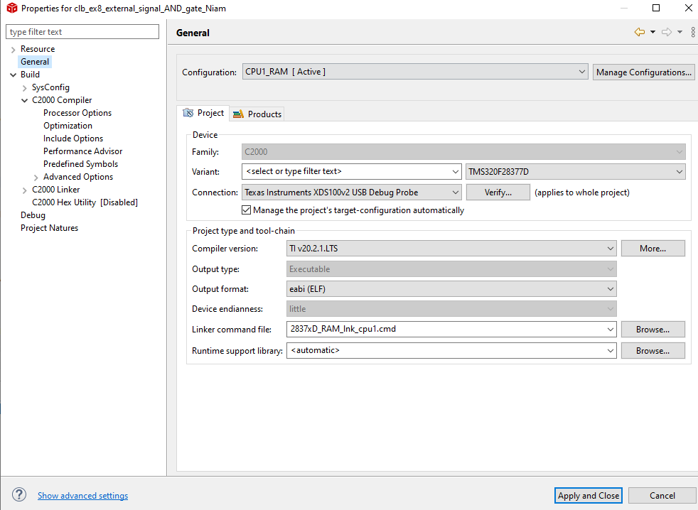 TMS320F28377D: C28xx_CPU1: Error initializing flash programming: Interface returned from dll ...