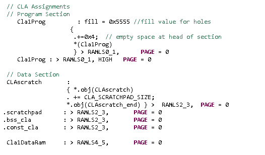 CCS/TMS320F28379D: warning #17003-D: relocation from function "Cla1Task1" to symbol "_IpcRegs ...