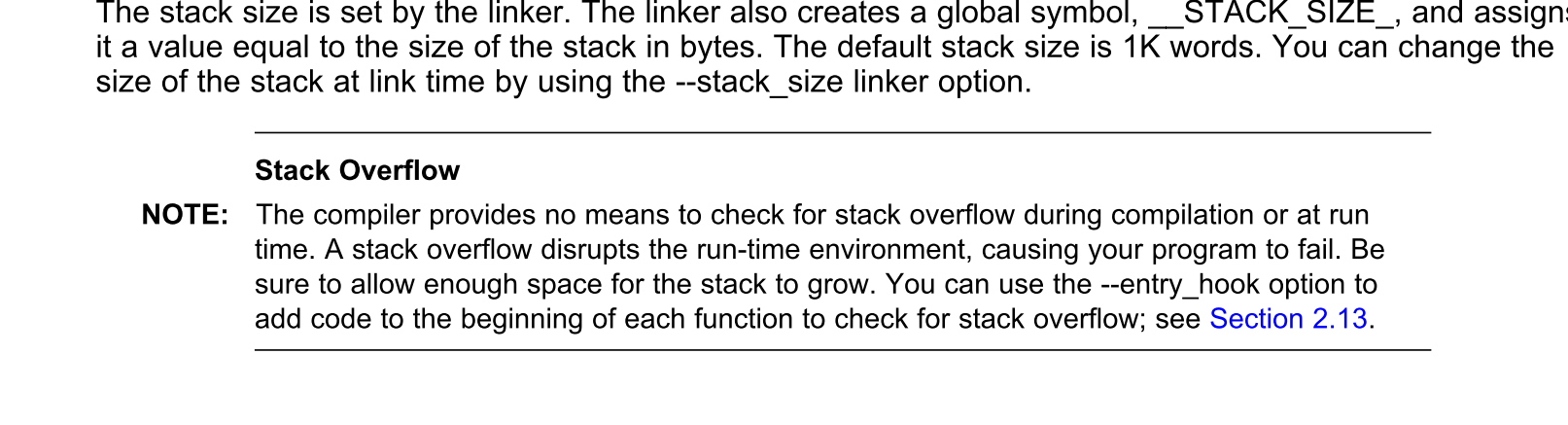 Compiler/TMS320F280049: F280049 .stack question - C2000 ...