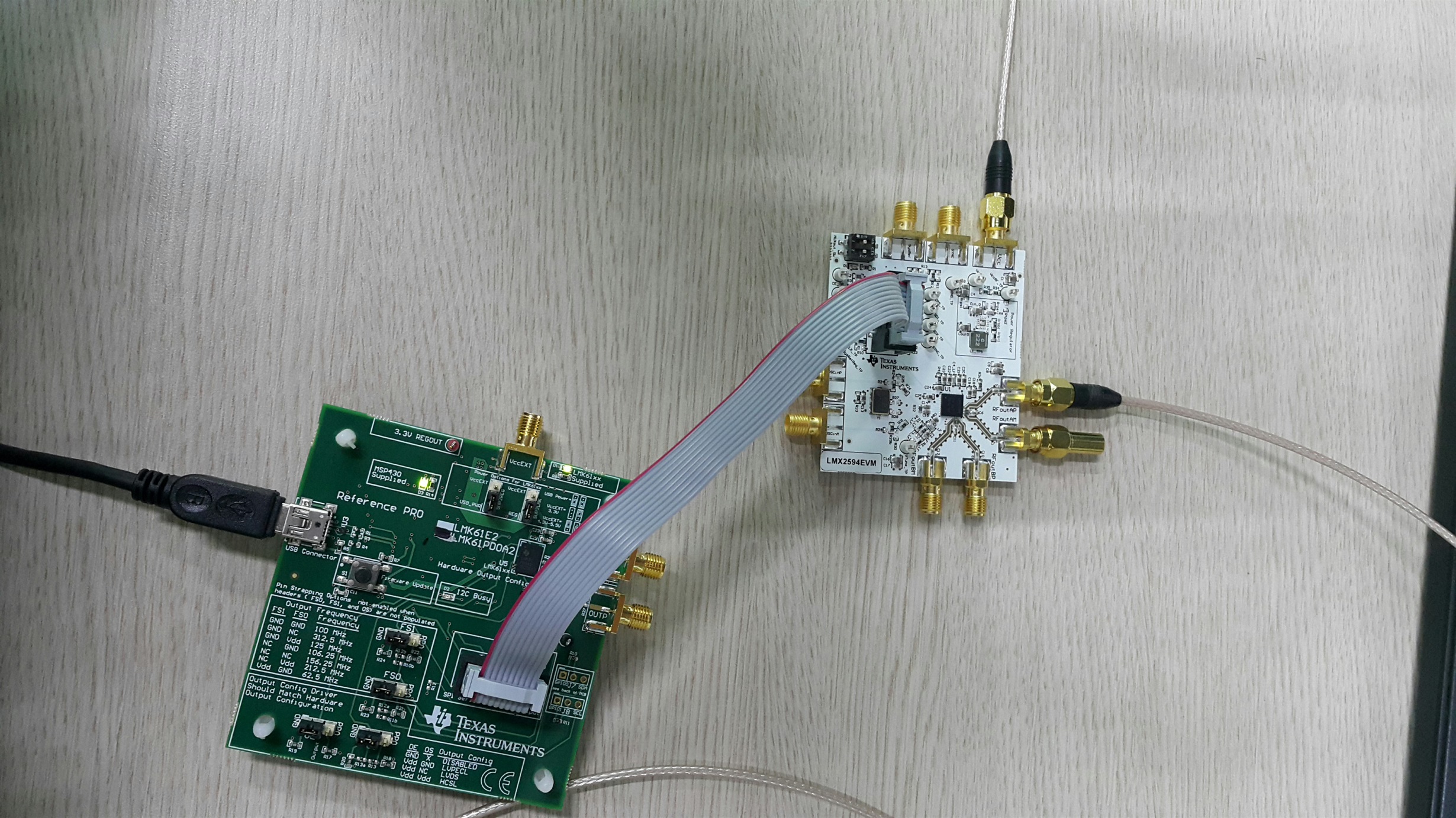 LMX2594EVM: Couldn't get the expected signal. - Clock & timing forum - Clock & timing - TI E2E ...