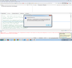 Debugger Initialization Error in CCS 6 - Code Composer Studio forum - Code Composer Studio™︎ ...