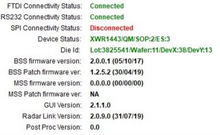 DCA1000EVM: Problem with MSS and fpga version - Sensors forum - Sensors - TI E2E support forums
