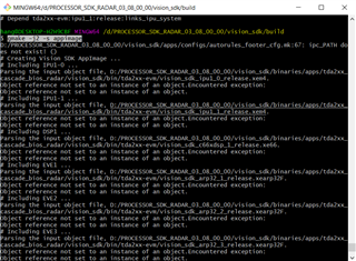 MMWCAS-DSP-EVM: Fail in compiling for tda2xx_cascade_bios_radar - Sensors forum - Sensors - TI ...
