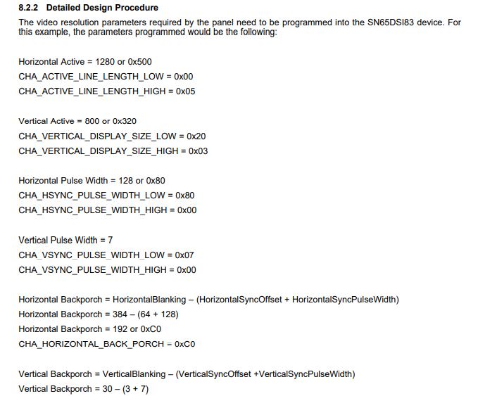 SN65DSI83-Q1: Code that initializes a program routine or configures a register - Interface forum ...