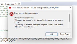 Error connecting to the target - MSP low-power microcontroller forum - MSP low-power ...