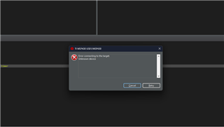 MSP430F5438A: Device Unknown Error when connecting JTAG to MSP-FET - MSP low-power ...