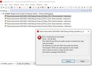 TMS320F28388D: JTAG Connection and Wait Mode - C2000 microcontrollers forum - C2000™︎ ...