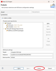TMS320F2812: Error creating project - C2000 microcontrollers forum - C2000™︎ microcontrollers ...