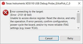 LAUNCHXL-F280039C: LaunchXL-F280039C Couldn't Connect to XDS110 Debugger - C2000 ...