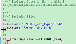 TMS320F280049C: Problem when using CLA of 280049c - C2000 microcontrollers forum - C2000™︎ ...