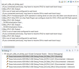 TMS320F28388D: using debugger with 2 cores - C2000 microcontrollers ...