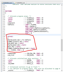 TMS320F28069M: How to implement f28069_can_flash_kernel into a program to support DFU while ...