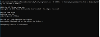 LAUNCHXL-F280049C: Serial Flash Programmer - SCI Flash Kernel Will Not Download to Device ...