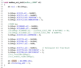LAUNCHXL-F28379D: SCIB configuration using registers (bit fields ...