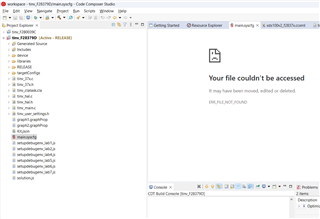 TMDSCNCD28379D: tinv_F2837D imported example is not getting buil or ...
