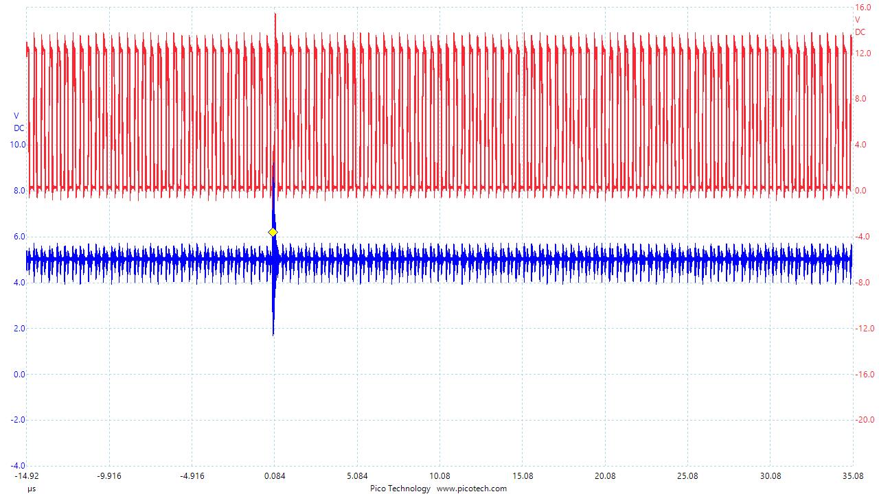 LM53625A: Spikes on input and Output of Regulator. - Power management forum - Power management ...