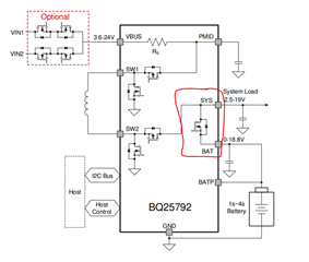 BQ25792: Bq25792. about BATFET - Power management forum - Power management - TI E2E support forums