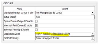 TPS65988: About GPIO function of cable orientation event on the TPS65988DH - Power management ...