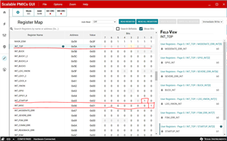TPS6594-Q1: The nINT pin is always low after power on and the interrupts cannot be cleared ...