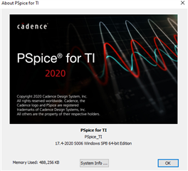 Pspice for TI version 2020 - Simulation, hardware & system design tools forum - Simulation ...