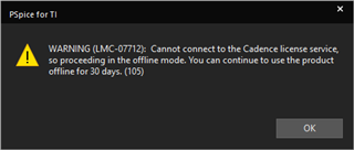 PSPICE-FOR-TI: Canno connet to the license - Simulation, hardware & system design tools forum ...