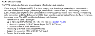 Inquiry about RGB-IR support with 4x4 bayer pattern - Processors forum ...