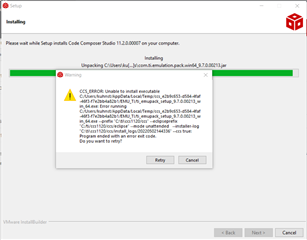 Code Composer Studio (CCS11.2.0.00007) Error On Fresh Install - Code Composer Studio forum ...