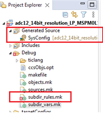 LP-MSPM0L1306: Error: subdir_rules.mk:9: recipe for target 'adc12_max_freq_dma.o' failed - Arm ...
