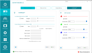 DLP4710EVM-LC: Being Changed a characteristic of brightness between 127 ...