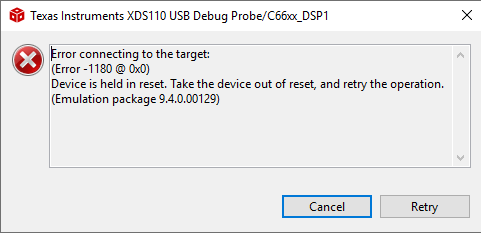 AM5748: Cant connect to DSP1 using XDS110 usb debug probe. - Processors forum - Processors - TI ...