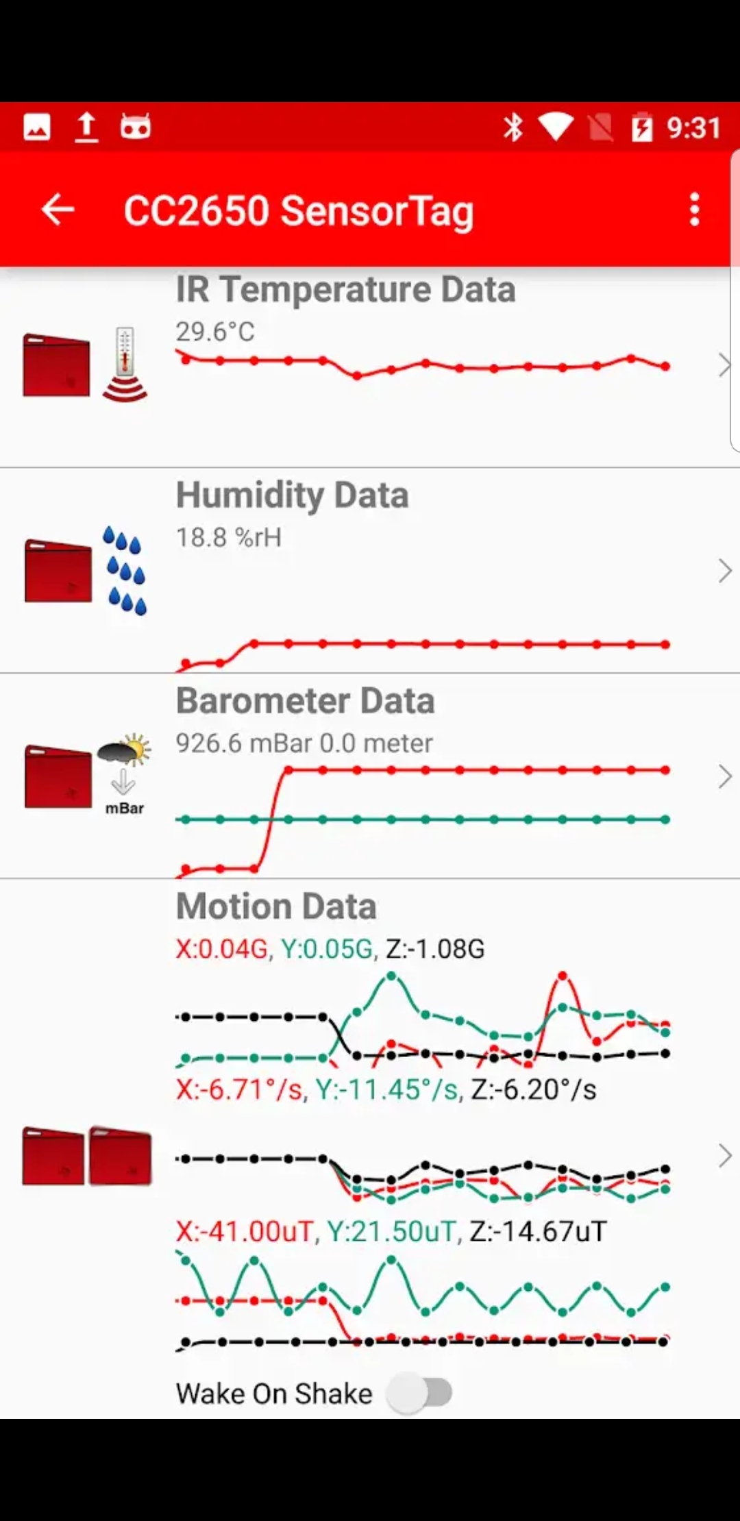 How to use a SensorTag to read vibrations - Sensors forum - Sensors - TI E2E support forums