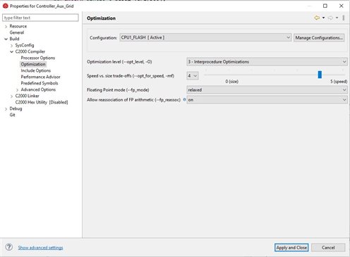 TMS320F280025: Code optimizations and TMU instructions in assembly listing - C2000 ...