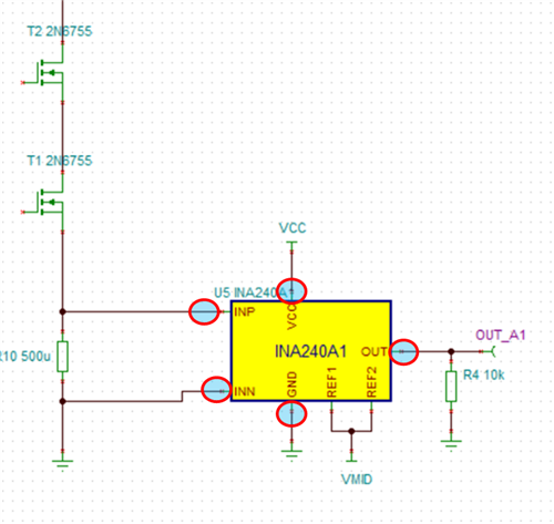 INA240: Amplifier output clamp to rail and start drawing current - Amplifiers forum - Amplifiers ...