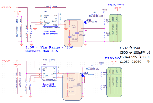 TPS54560B-Q1: Schematic conformance review request - Power management forum - Power management ...