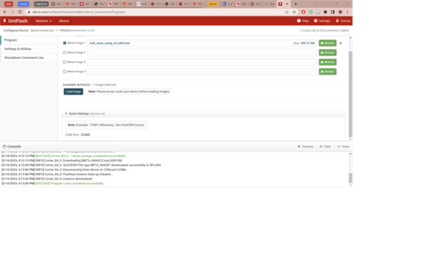 MMWAVEICBOOST: Can't connet to the output port - Sensors forum - Sensors - TI E2E support forums