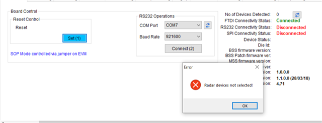 Dca1000evm Blinking Red Lights Sensors Forum Sensors Ti E2e Support Forums