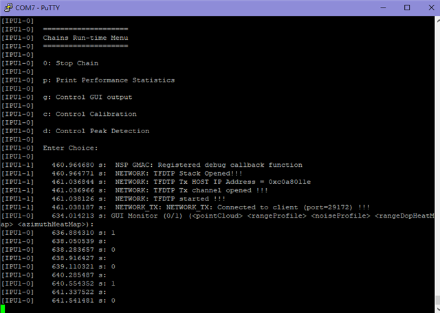 MMWCAS-DSP-EVM: UDP unable read any data - Sensors forum - Sensors - TI E2E support forums