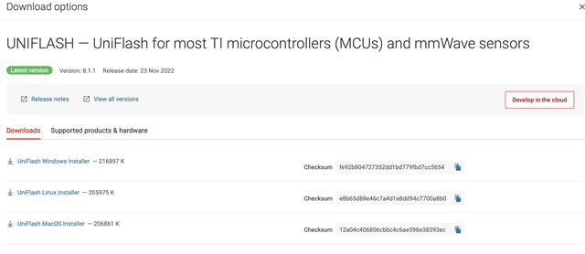 IWR6843AOPEVM: UniFlash does not show any device name options for mmWave devices - Sensors forum ...