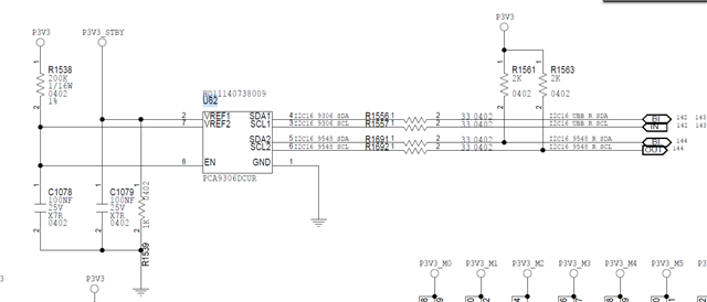 Pca9306 Questions About The Two Vref Interface Forum Interface Ti E2e Support Forums