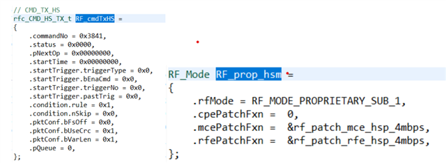 LAUNCHXL-CC1310: Problems with High Speed Mode in rfPacketErrorRate code in the library of ...