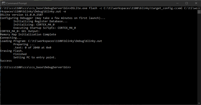 TMS320F280049: CCS CLI flashing w/o Uniflash - C2000 microcontrollers forum - C2000™︎ ...