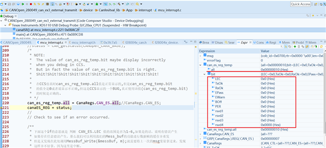 TMS320F280049C: The union type variable can not dispaly well when i debug in CCS. - C2000 ...