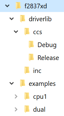folder structure of C2000Ware - C2000 microcontrollers forum - C2000™︎ ...